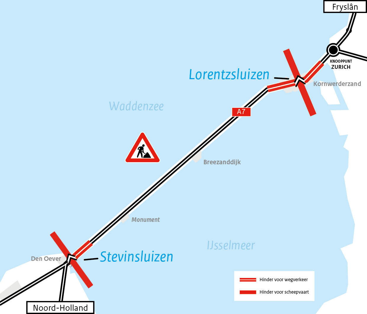 Hinder op en rond de Afsluitdijk - De Afsluitdijk